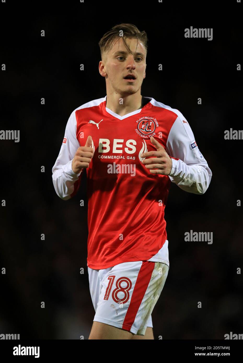Fleetwood Town's George Clendon Stock Photo - Alamy
