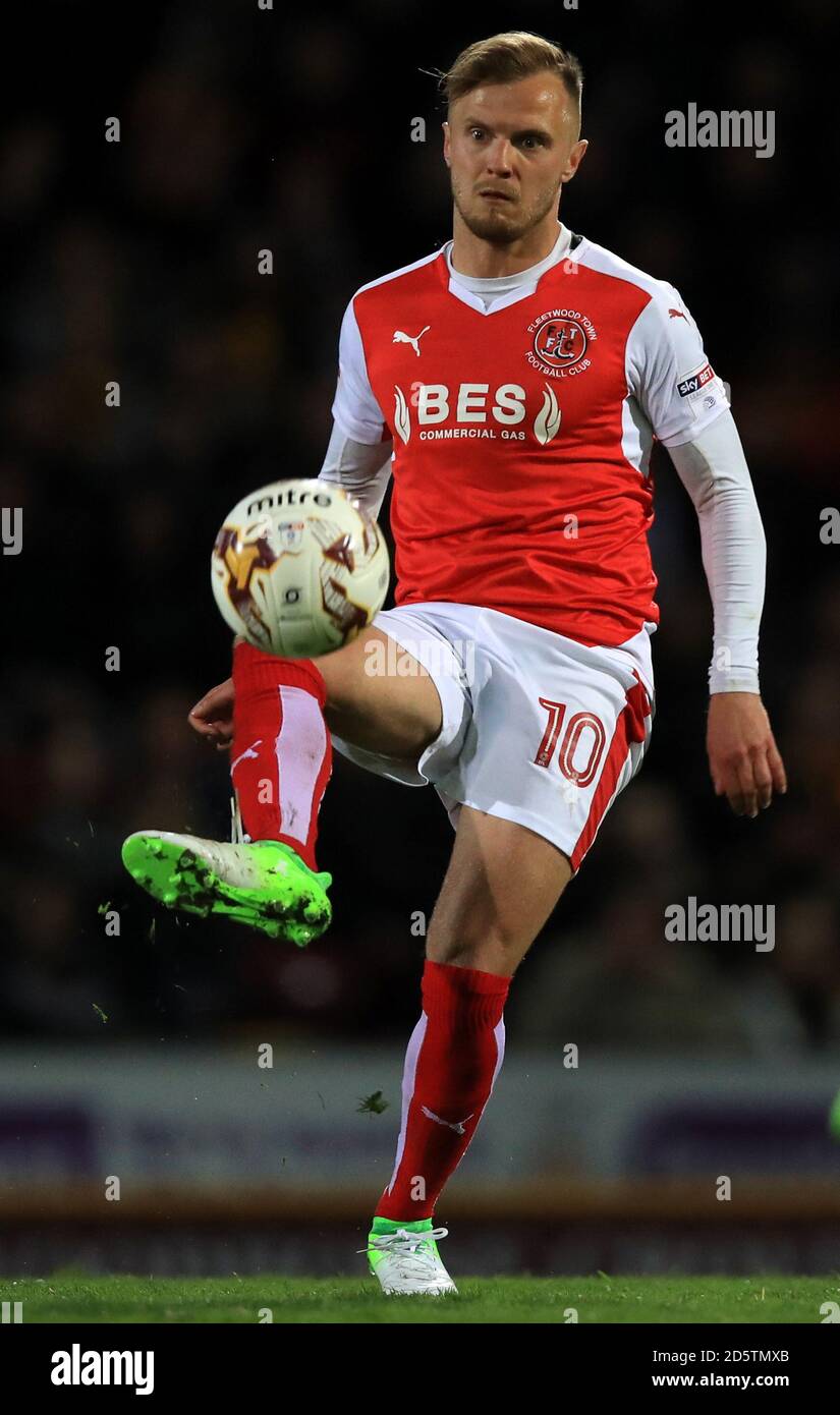Fleetwood Town's David Ball Stock Photo - Alamy