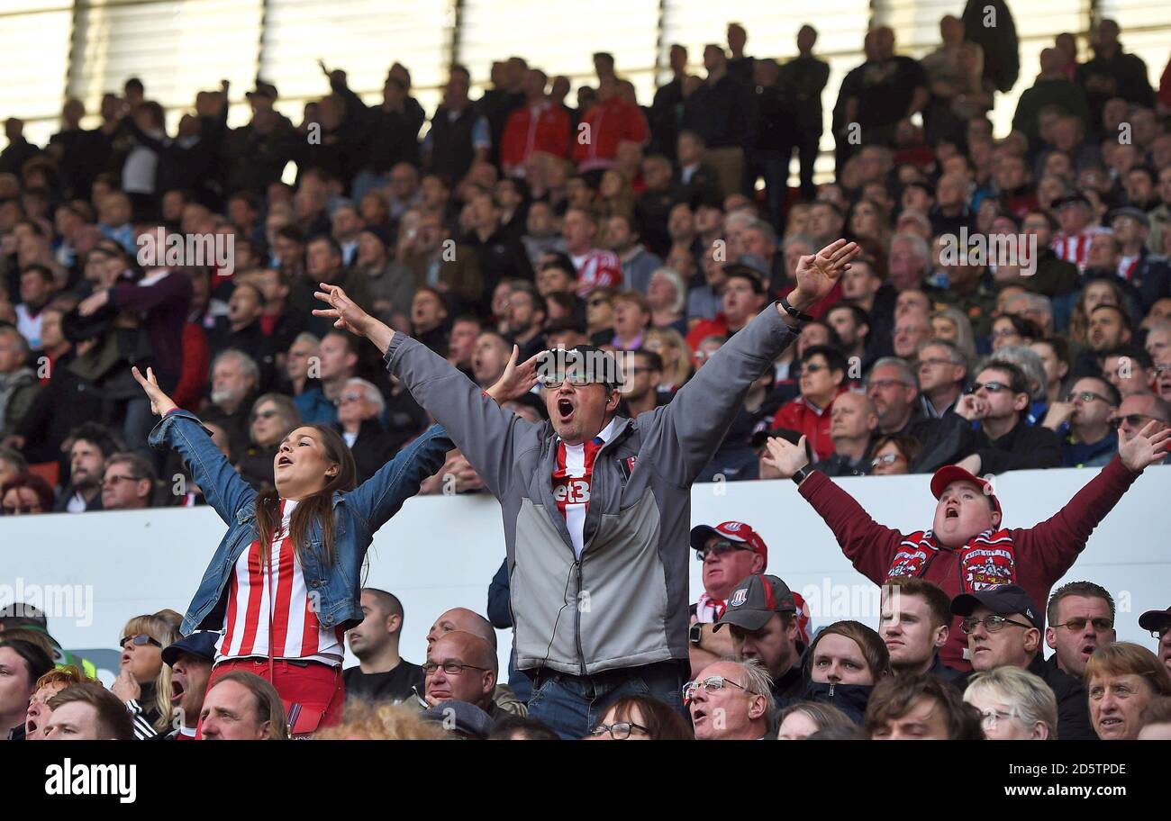 Stoke city fans show support hi-res stock photography and images - Alamy