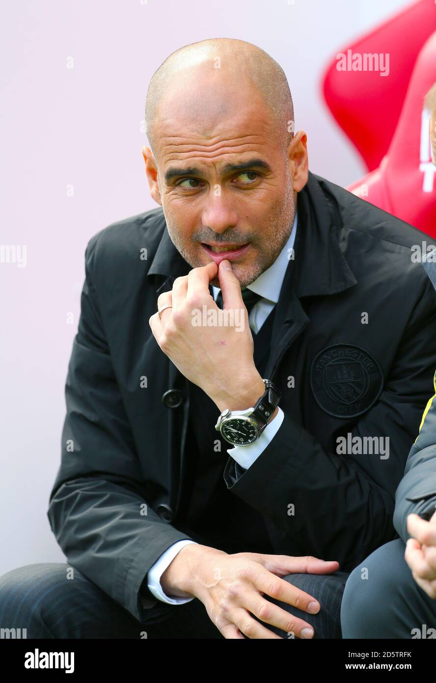 Manchester City manager Pep Guardiola Stock Photo - Alamy