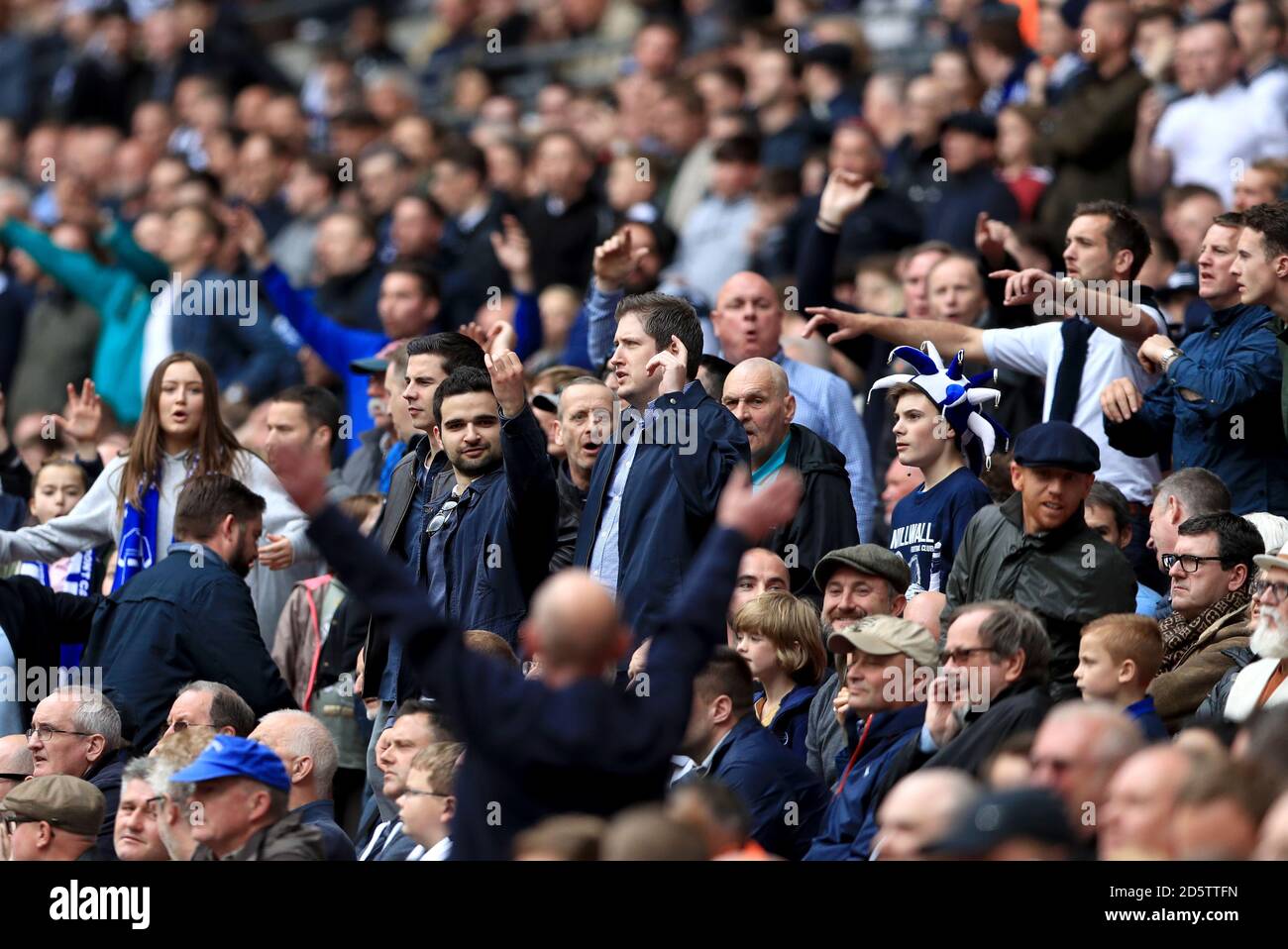 Millwall fans show hi-res stock photography and images - Alamy