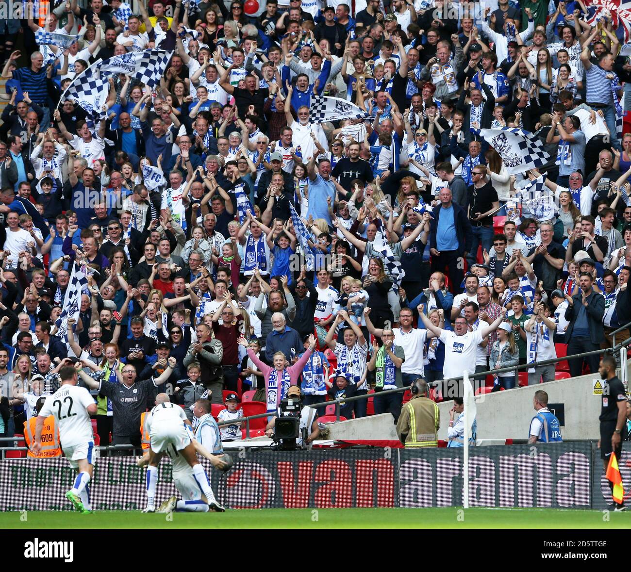 Tranmere Rovers' fans Stock Photo - Alamy