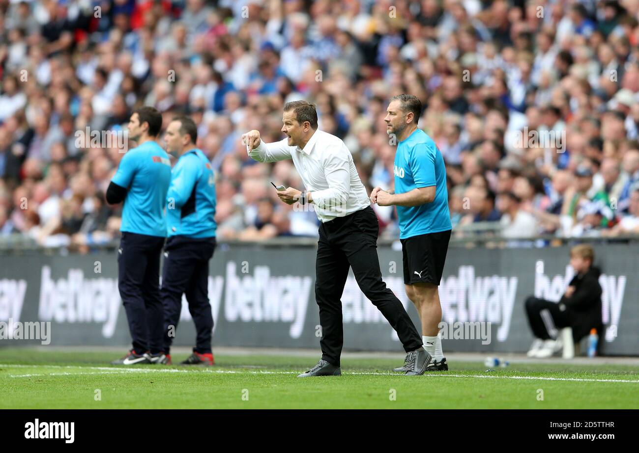 Forest Green Rovers' manager Mark Cooper Stock Photo - Alamy