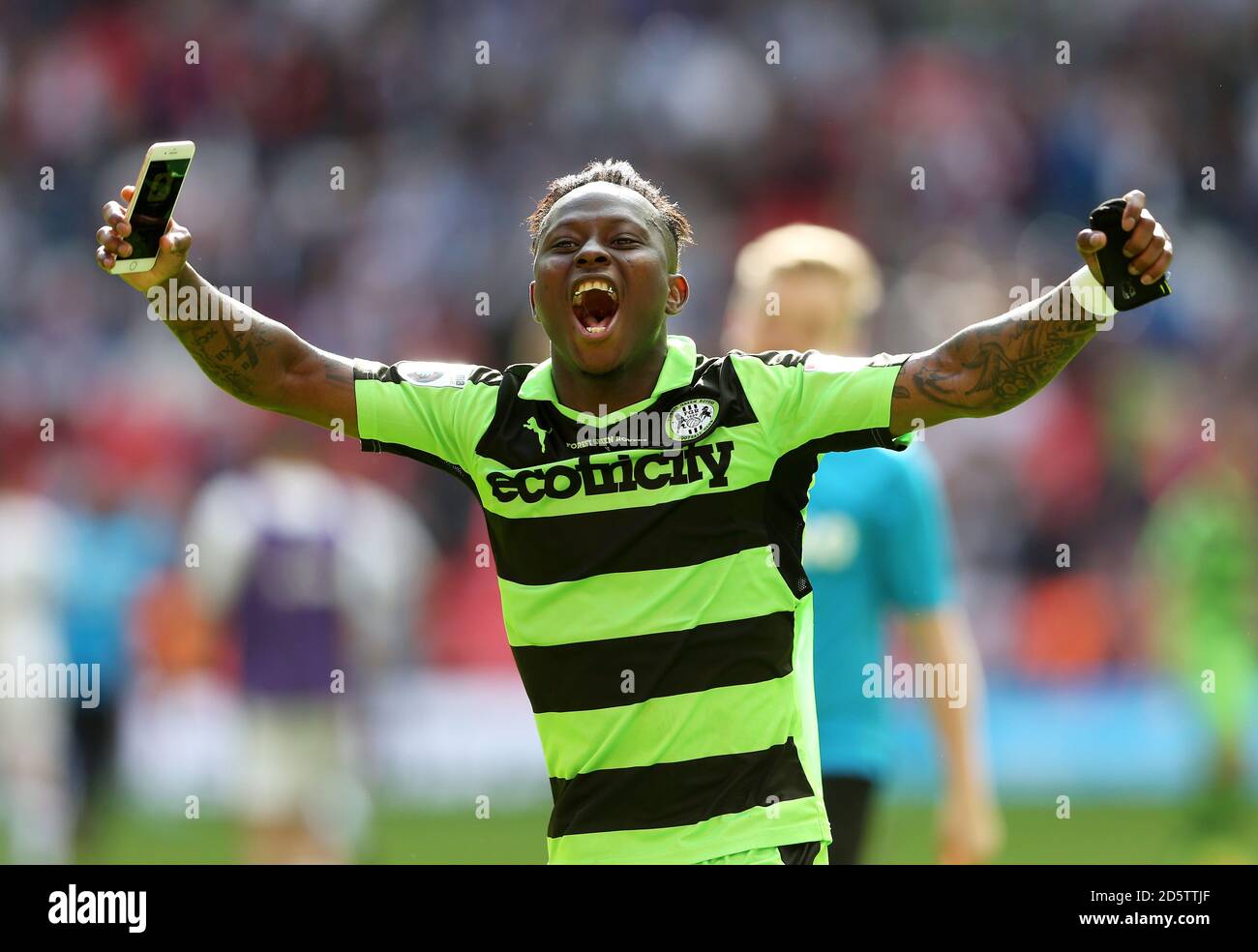 Forest Green Rovers' Drissa Traore Stock Photo - Alamy
