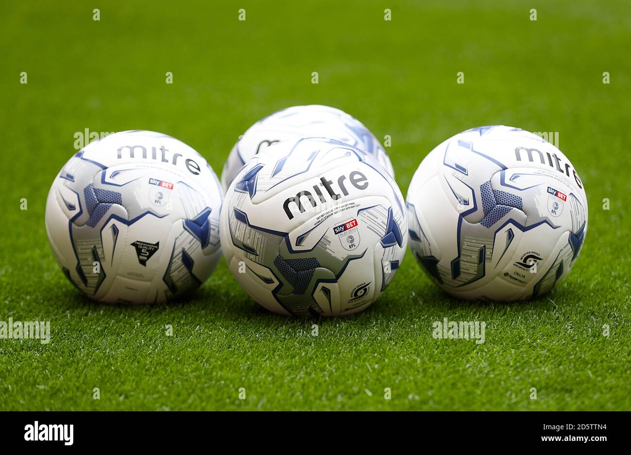 General view of a Mitre ball on the pitch Stock Photo - Alamy