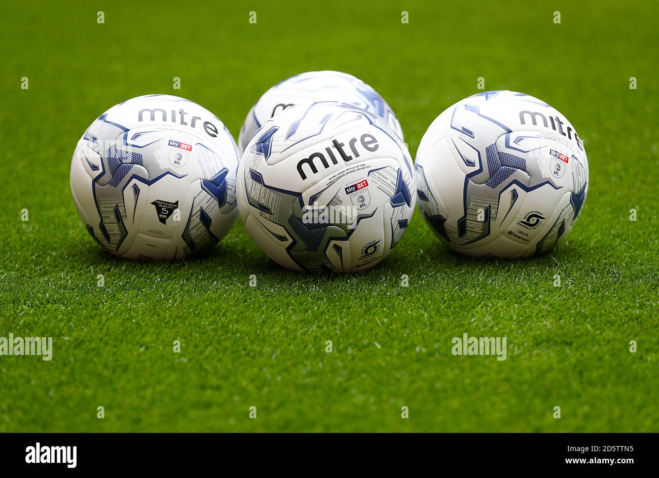 General view of a Mitre ball on the pitch Stock Photo - Alamy