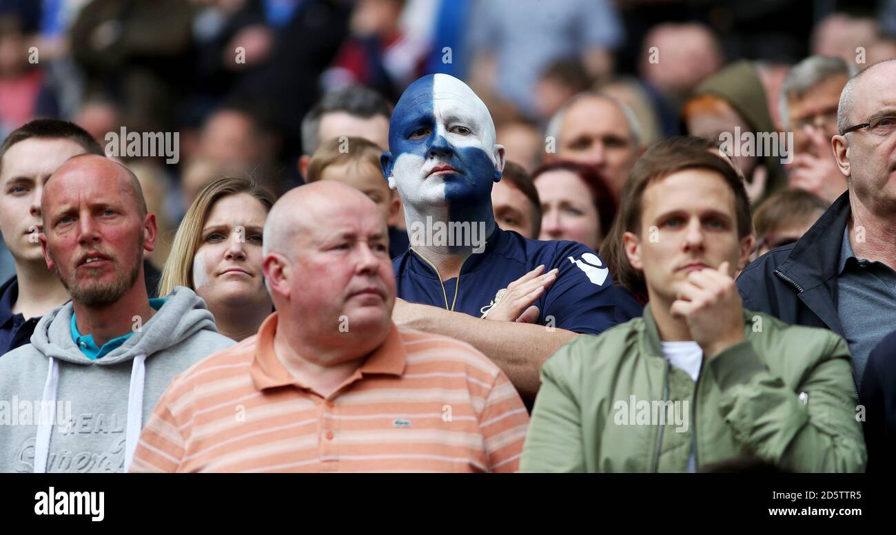 Millwall fans in the stands Stock Photo - Alamy