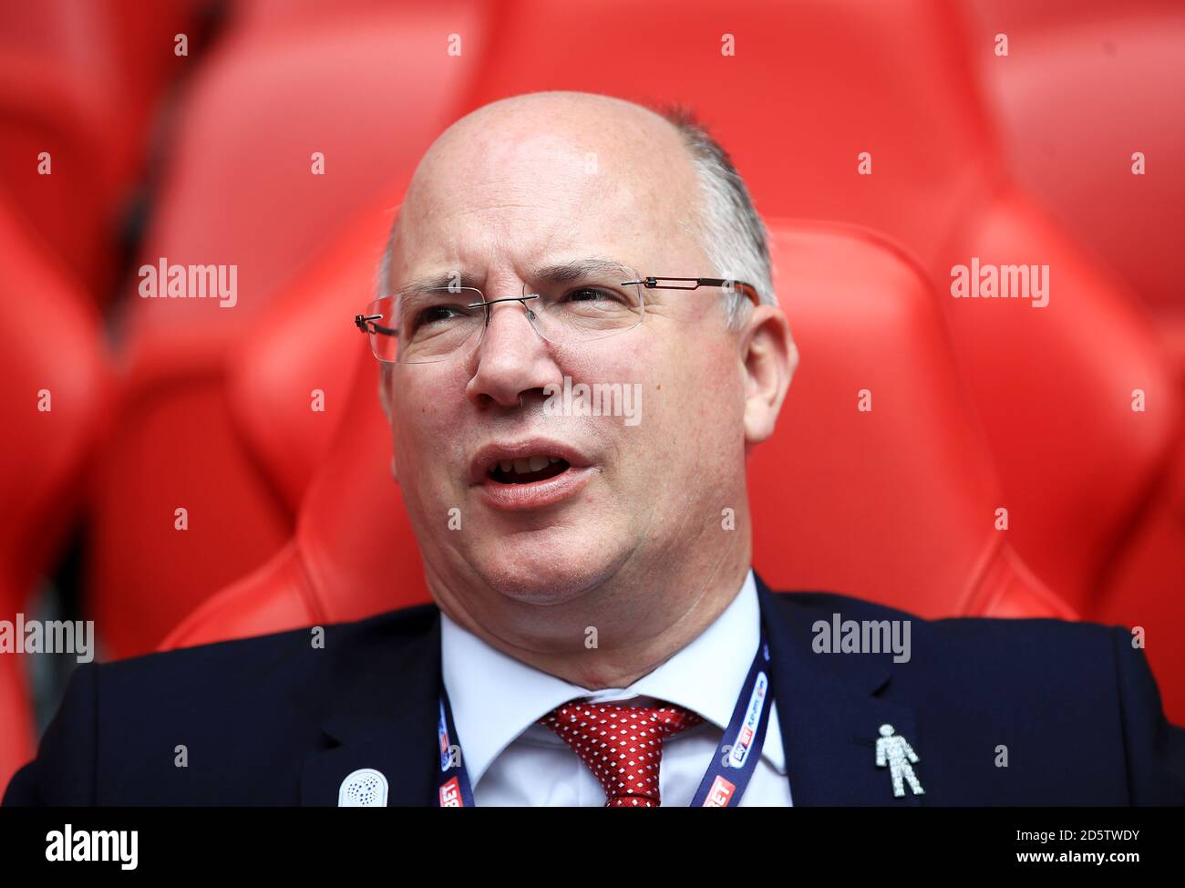 English Football League Chief Executive Shaun Harvey prior to the match ...