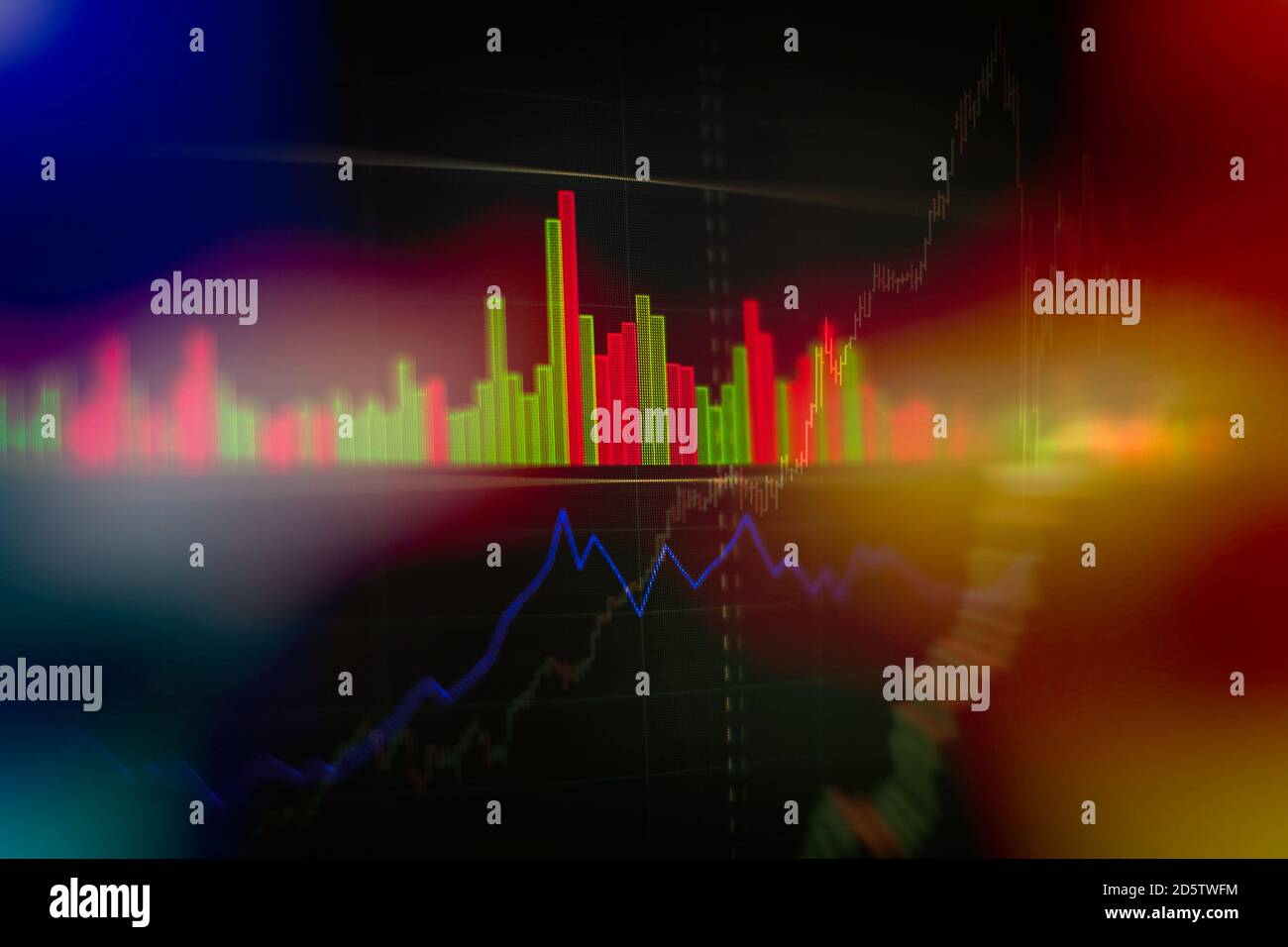 Analytics Report Status Information Analysis Chart Graph in digital ...