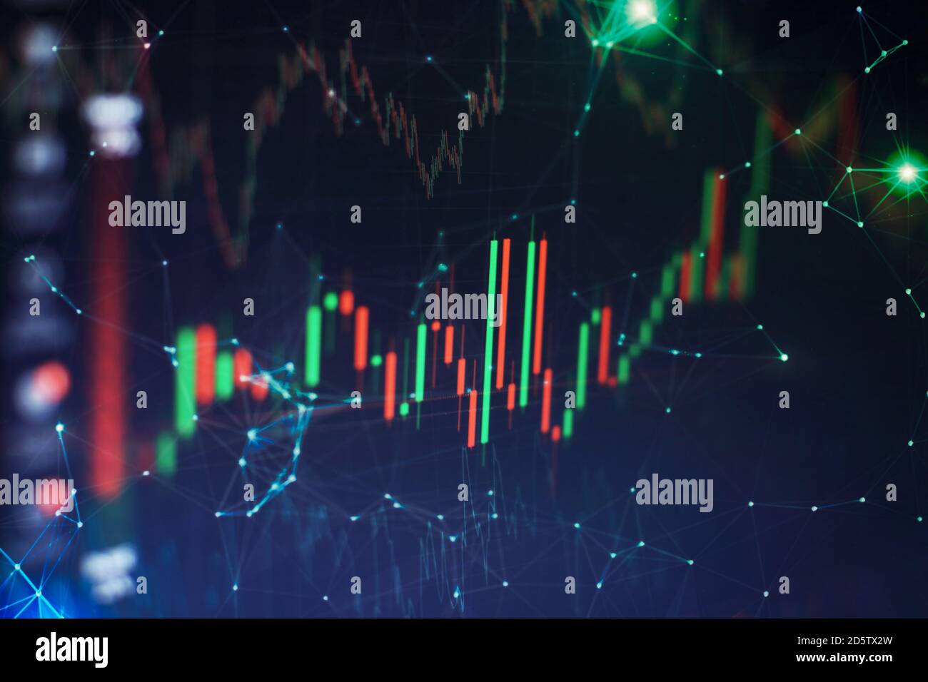 Economy trends background for business idea and all art work design ...