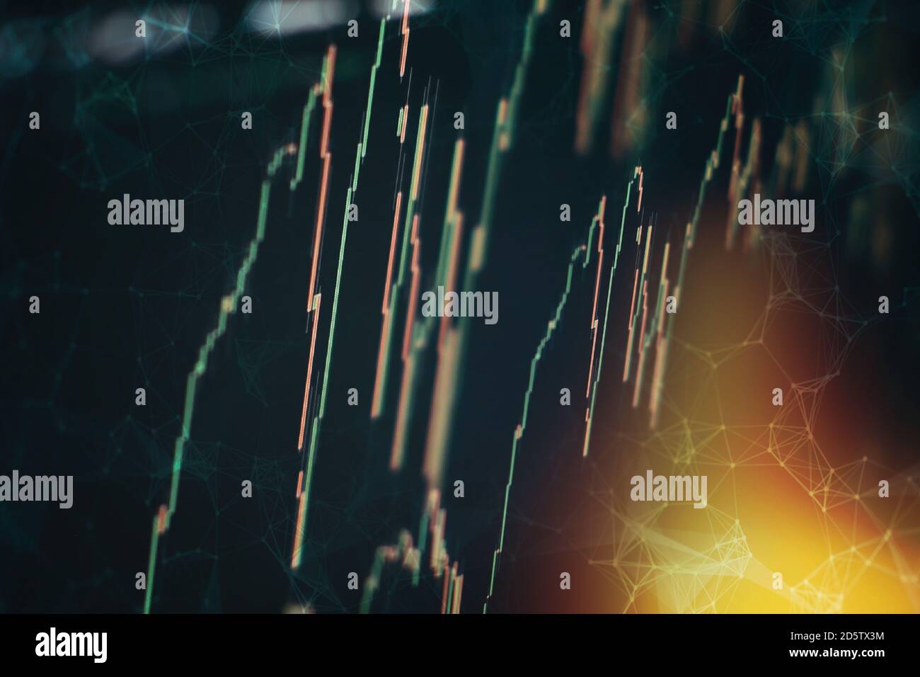Financial instruments with various type of indicators including volume ...