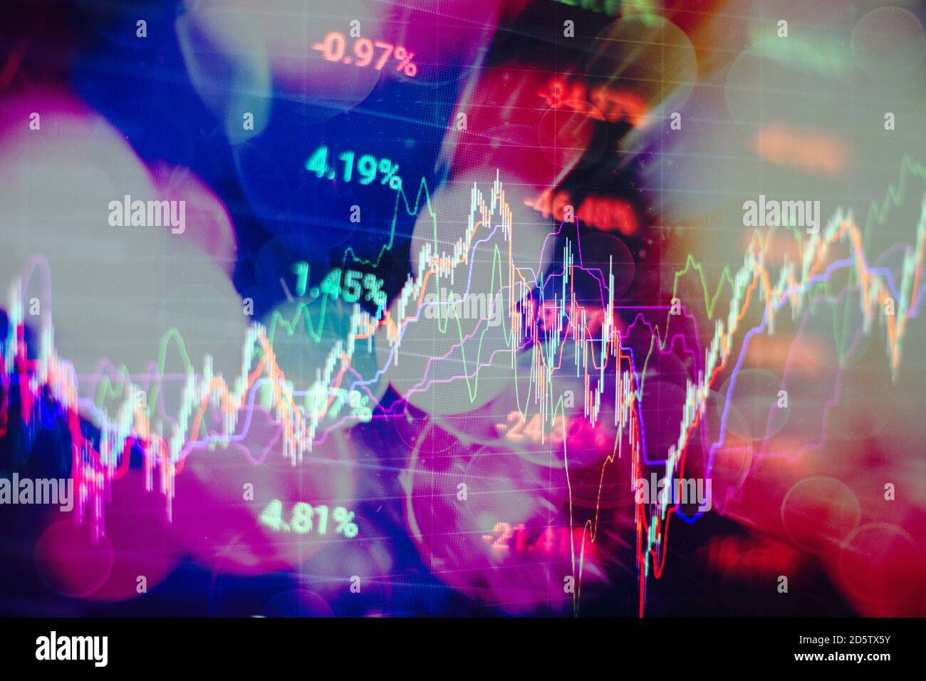 Candle stick graph chart of stock market investment trading, monotone ...