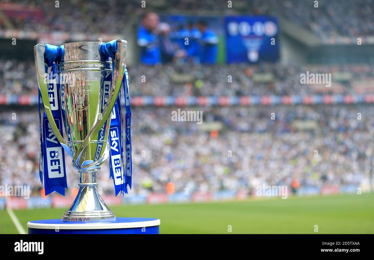 A detail view of the play-off trophy Stock Photo - Alamy