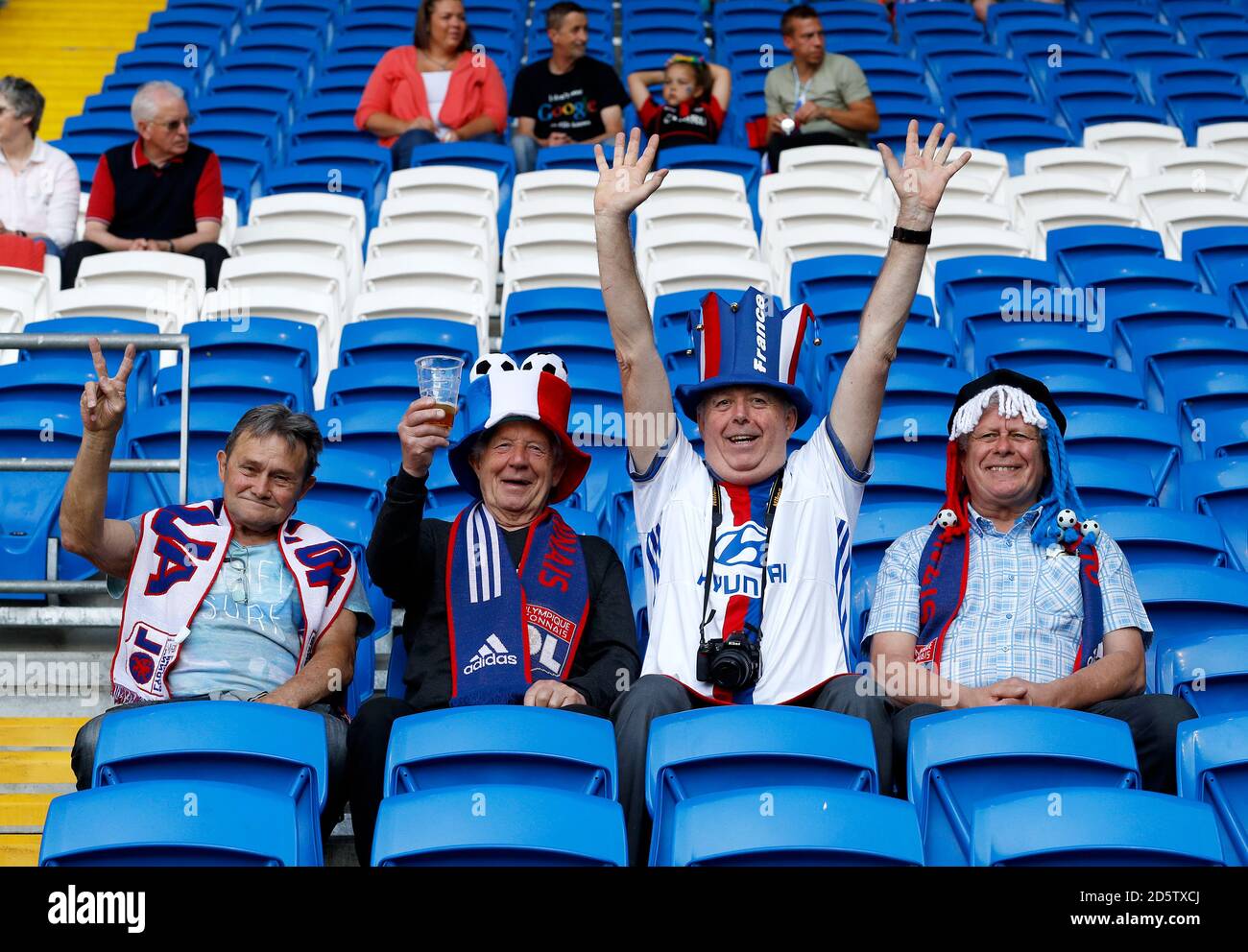 Lyon fans in the stands before the UEFA Women's Champions League Final ...