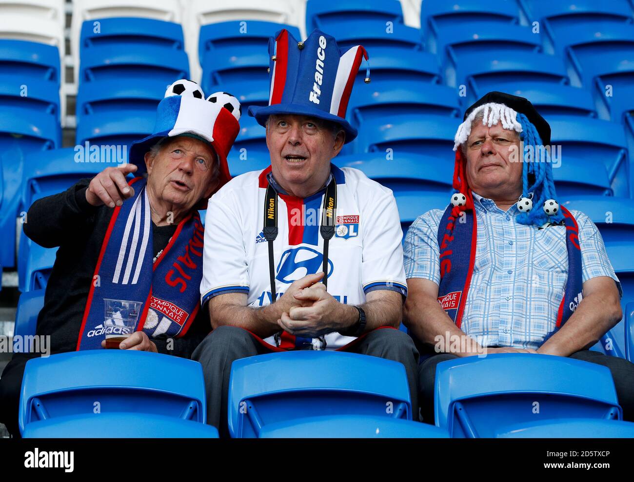 Lyon fans in the stands before the UEFA Women's Champions League Final ...