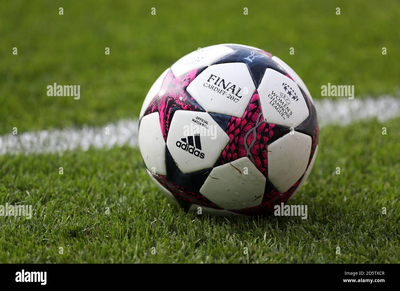 A view of the match ball before the UEFA Women's Champions League Final ...