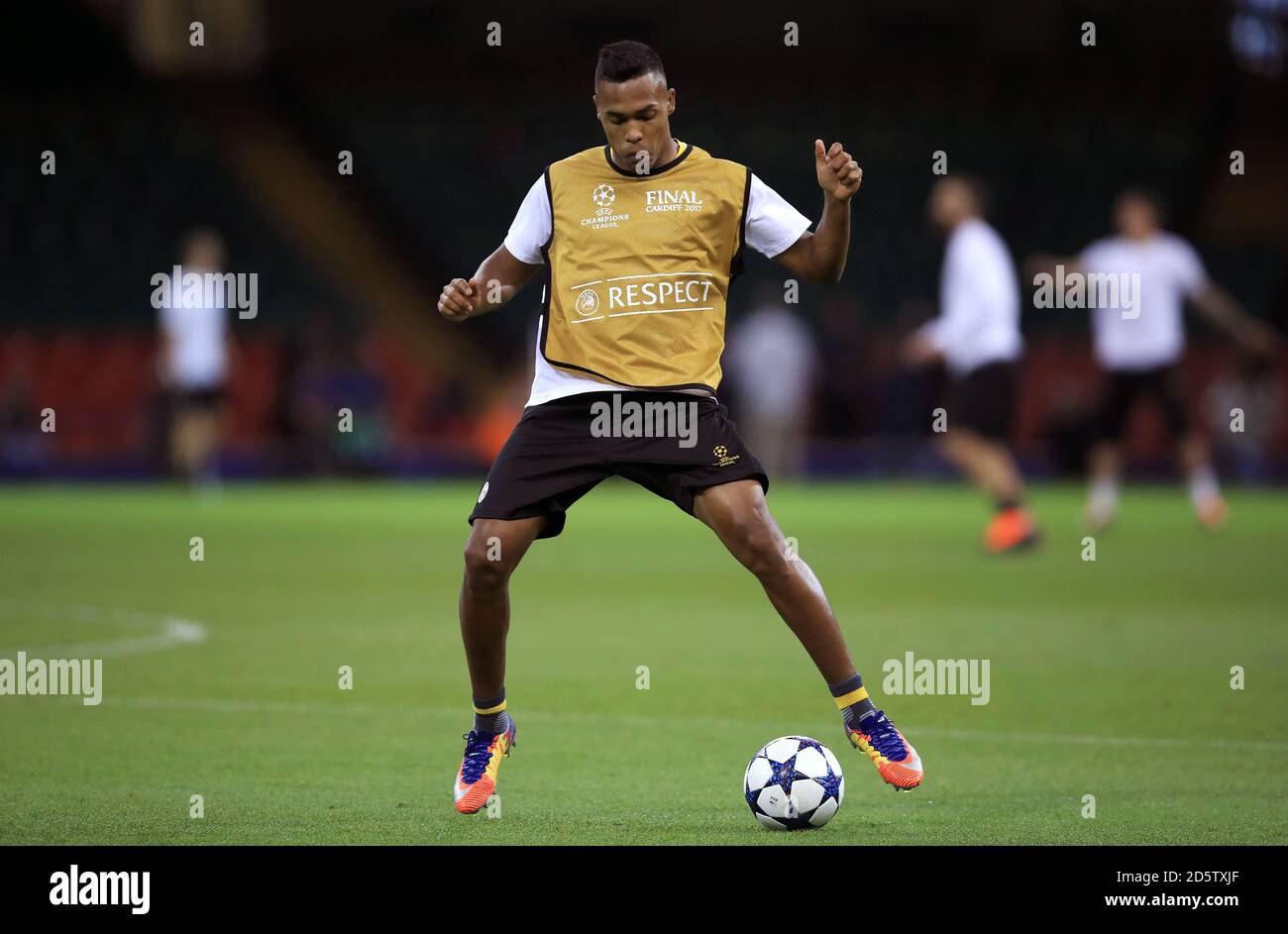Juventus' Alex Sandro during a training session held at the National ...