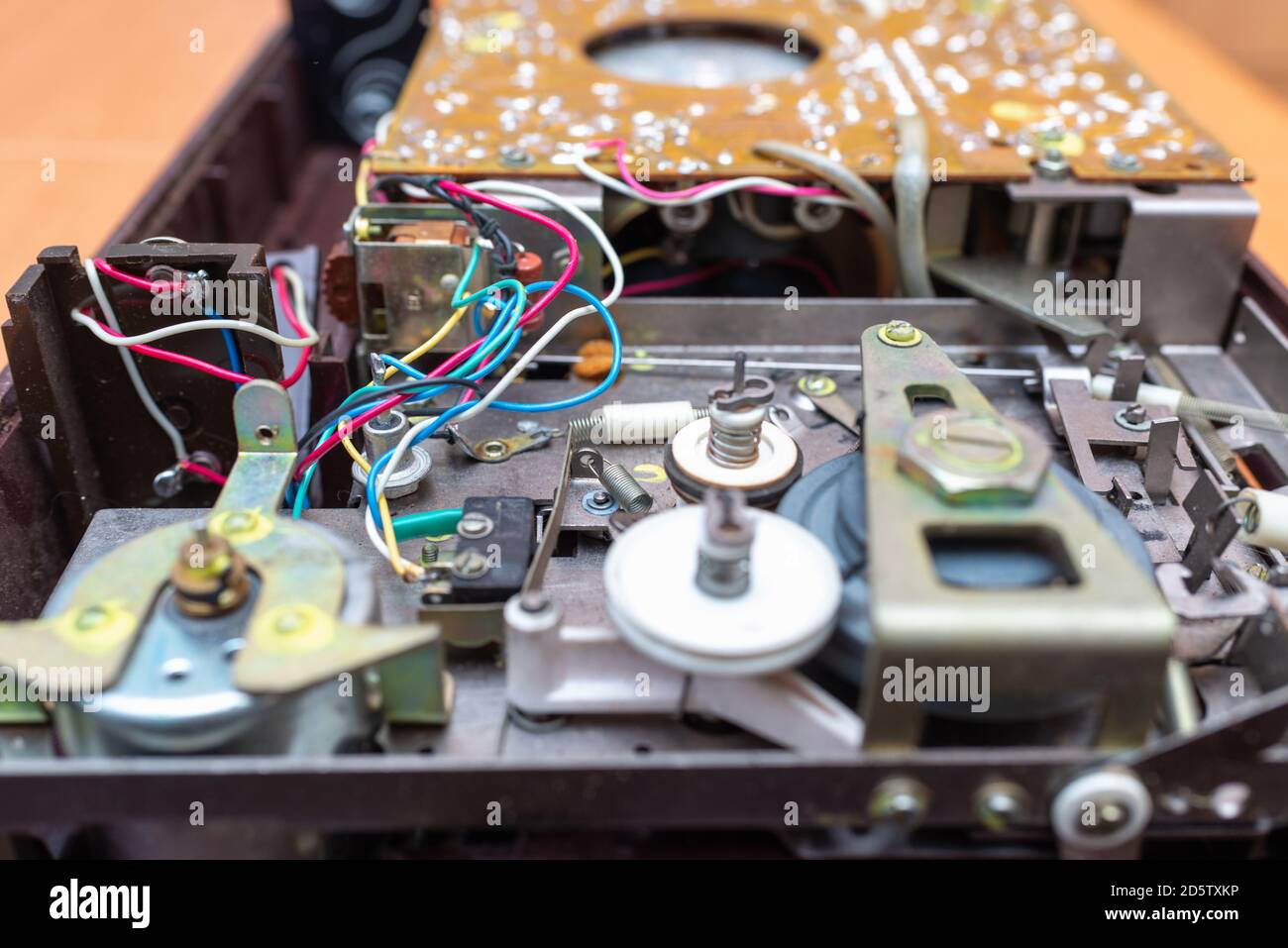 Details of cassette recorder player 80s 90s audio technology Stock ...