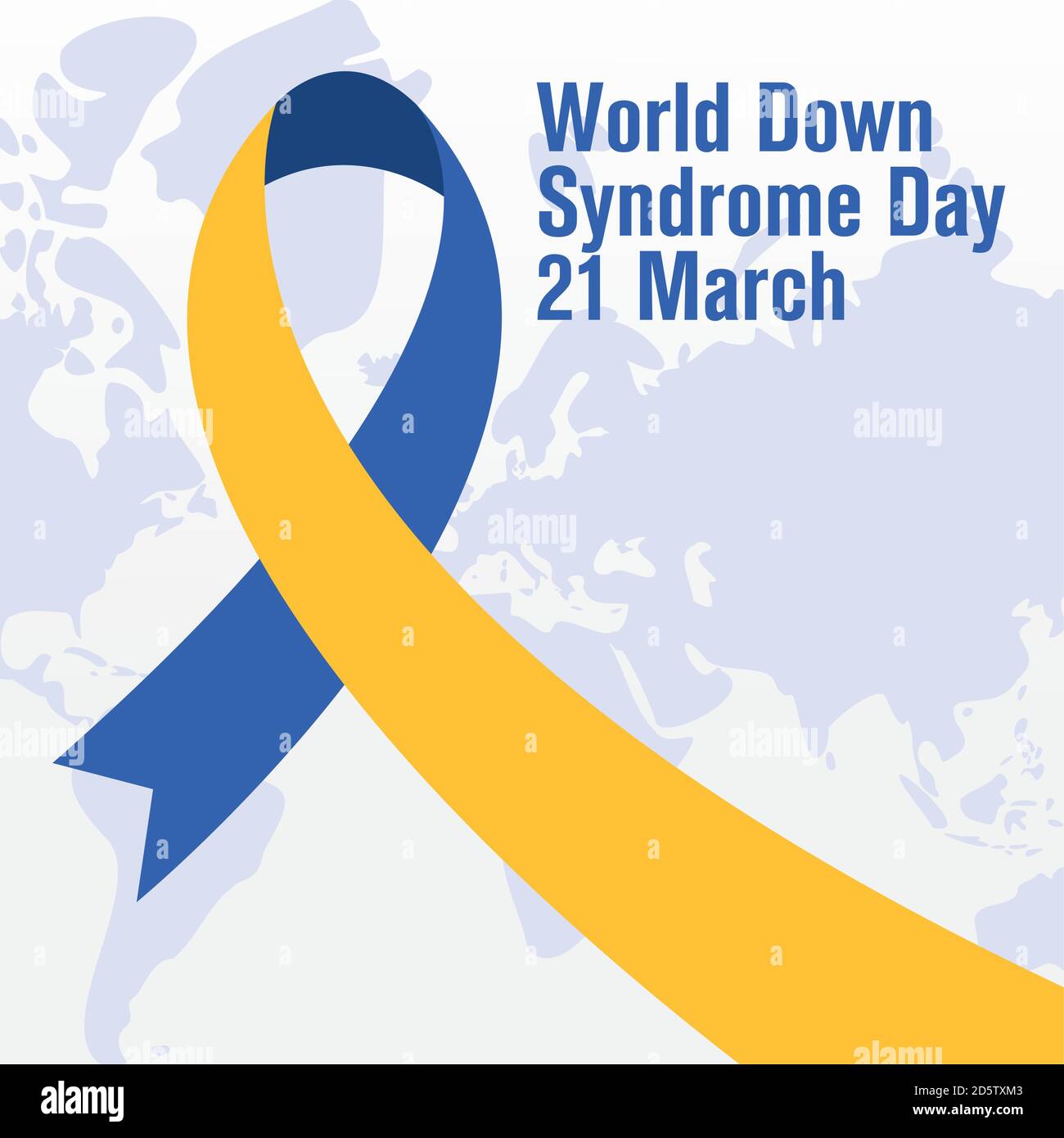 World down syndrome day ribbon design, Disability awareness and support ...