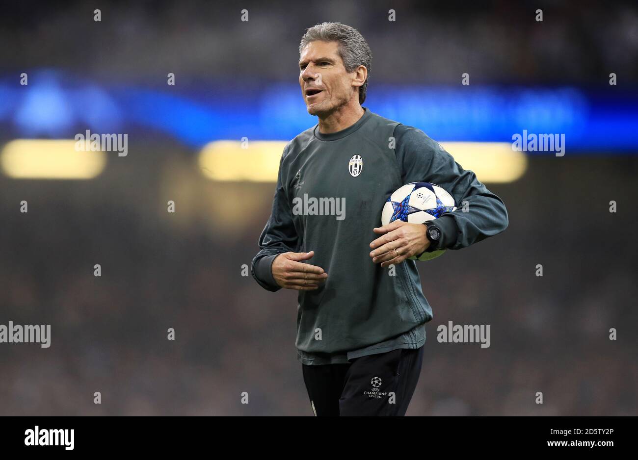 Juventus goalkeeper coach Claudio Filippi before the 2017 Champions ...