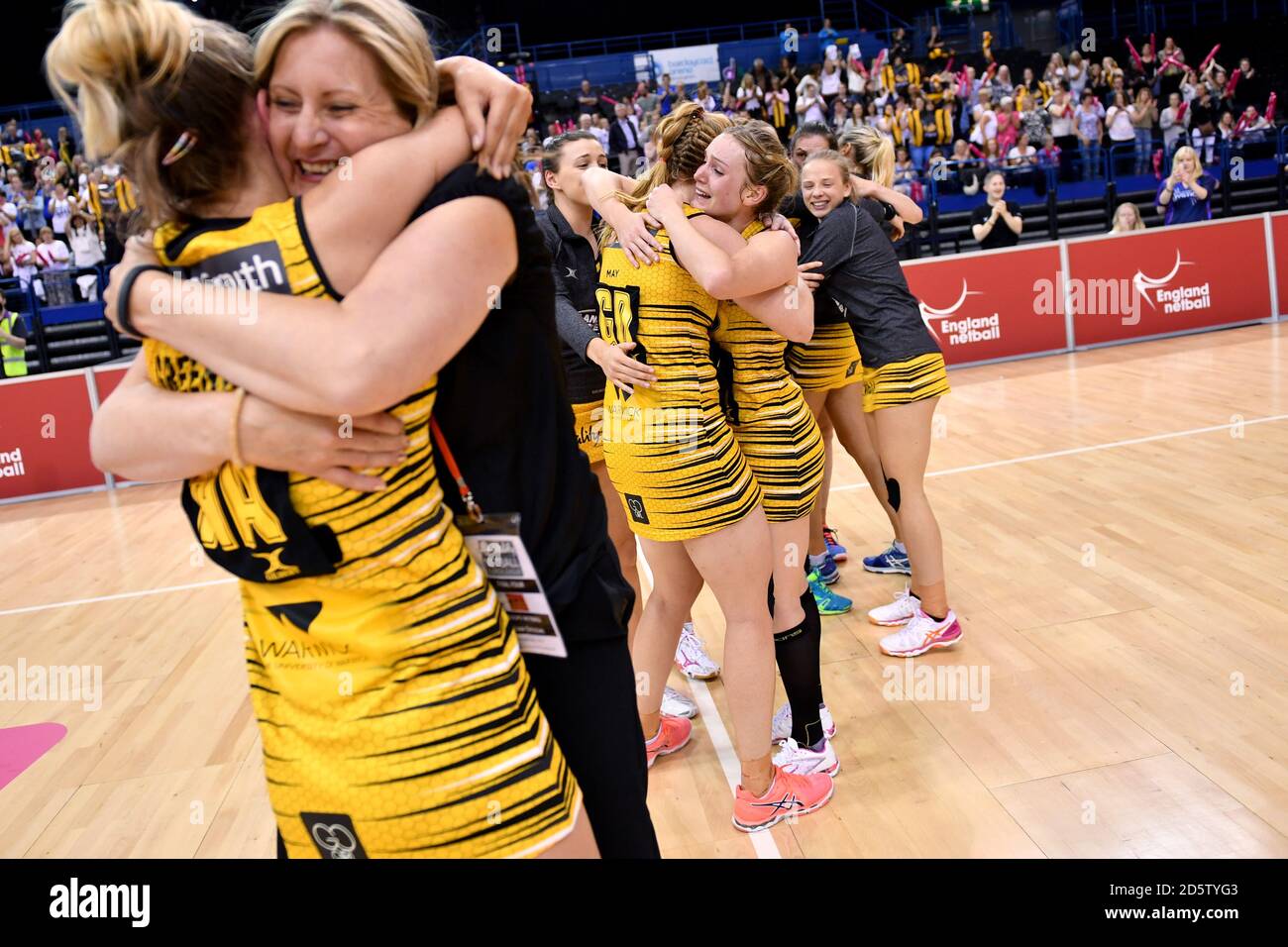 Wasps celebrate after winning the Grand Final between Loughborough ...