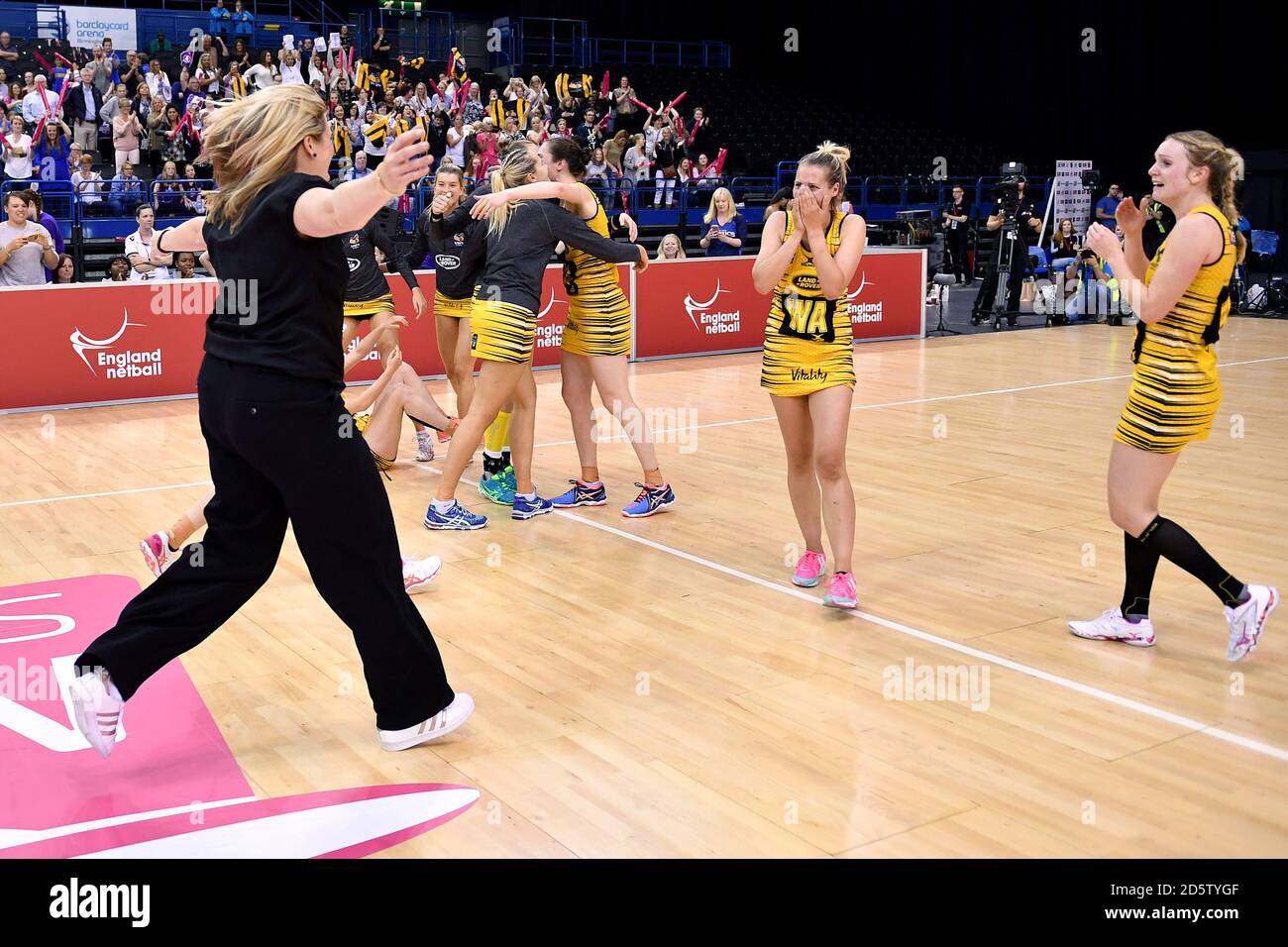Wasps celebrate after winning the Grand Final between Loughborough ...