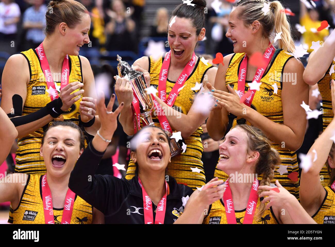 Wasps celebrate after winning the Grand Final between Loughborough ...