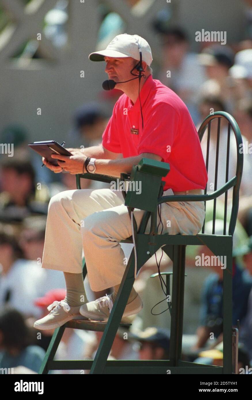 The umpire on court three Stock Photo - Alamy
