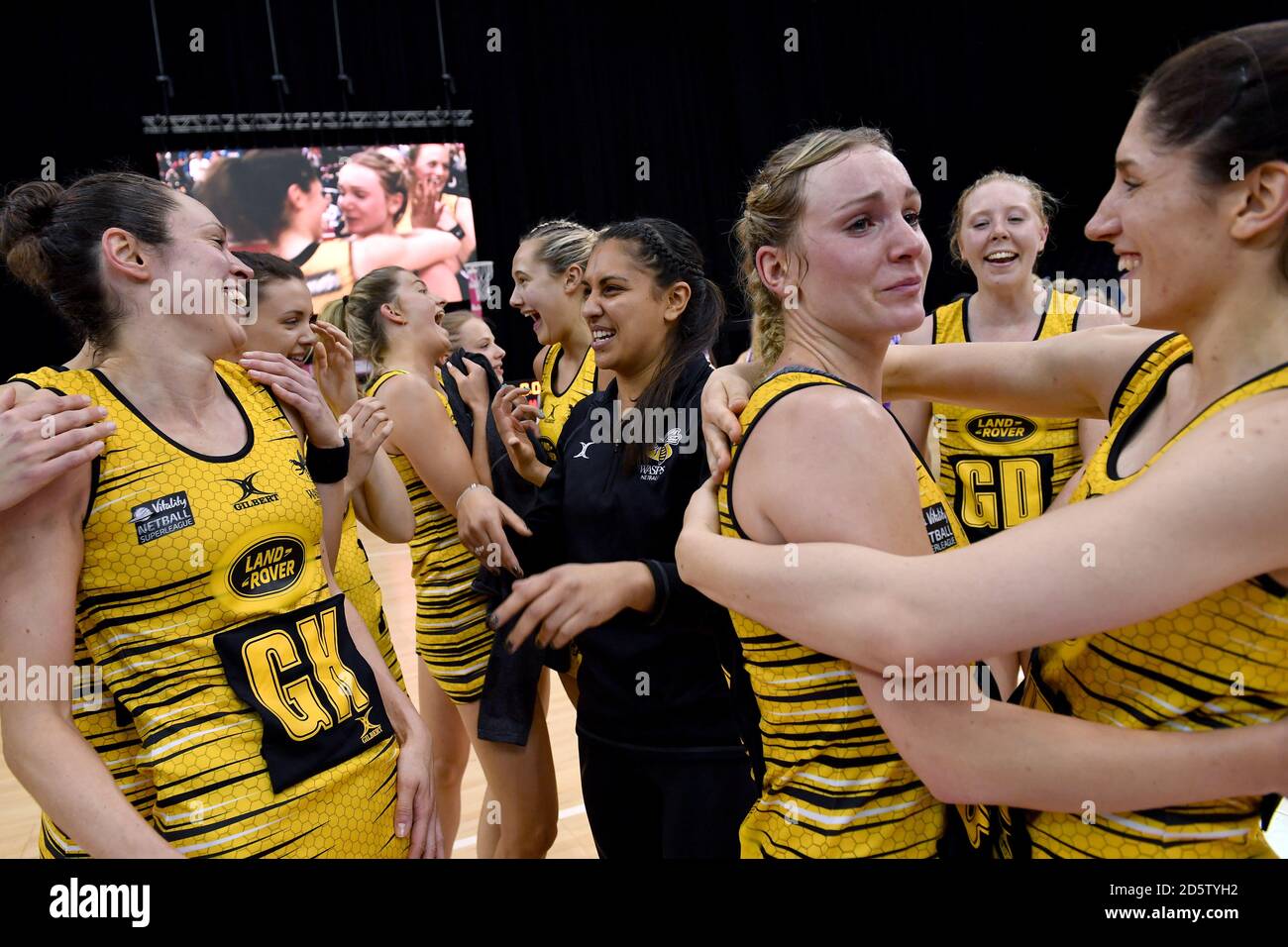 Wasps celebrate after winning the Grand Final between Loughborough ...