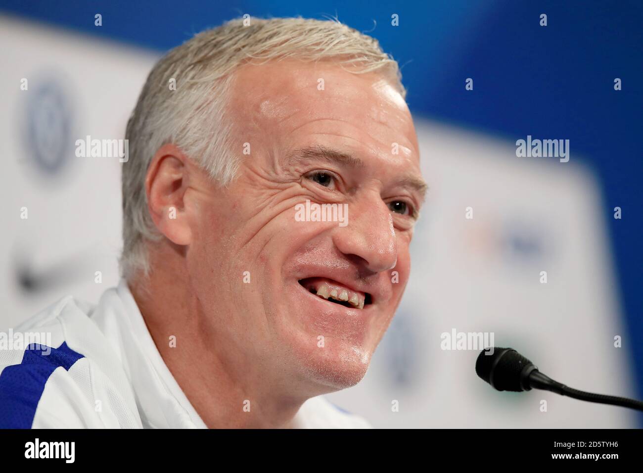 France manager Didier Deschamps during the press conference at the ...
