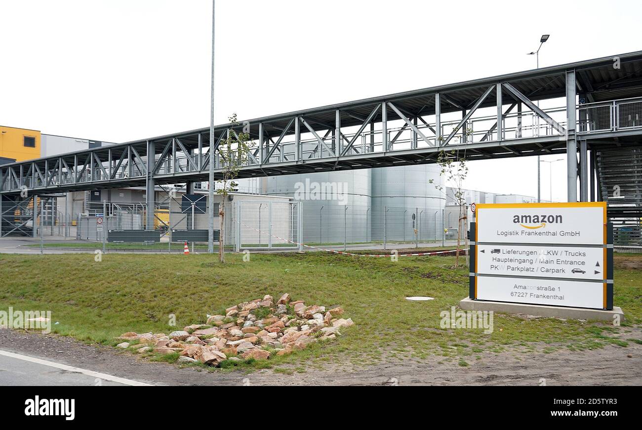 October 13, 2020, logistics center, Frankenthal, Amazon logistics ...