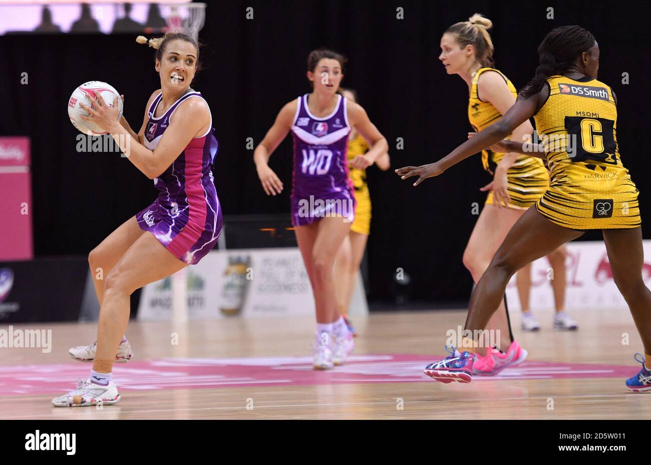 Loughborough Lightning's Natalie Panagarry on the ball Stock Photo - Alamy
