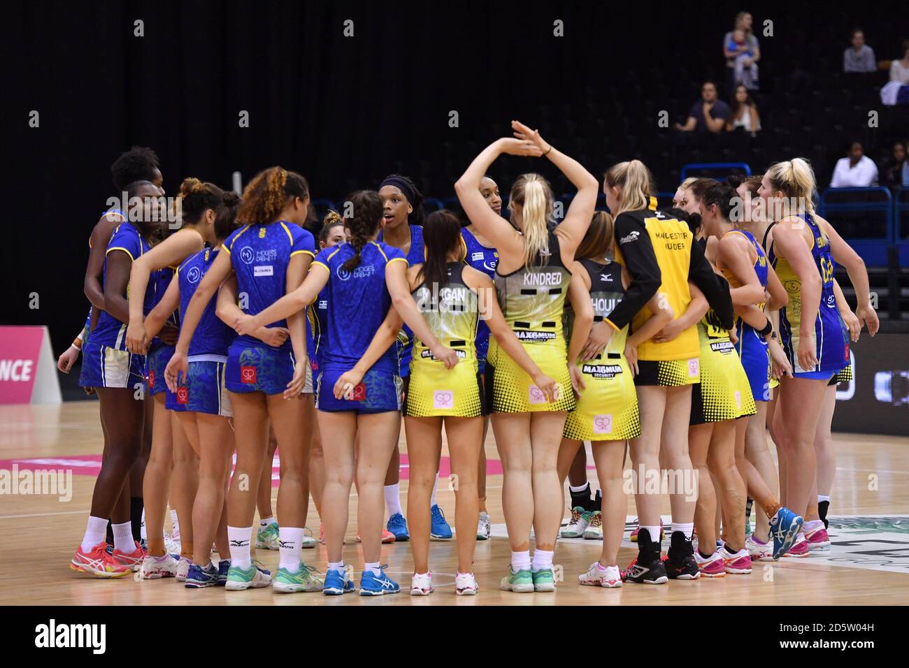 Manchester Thunder and Team Bath players after the game Stock Photo - Alamy
