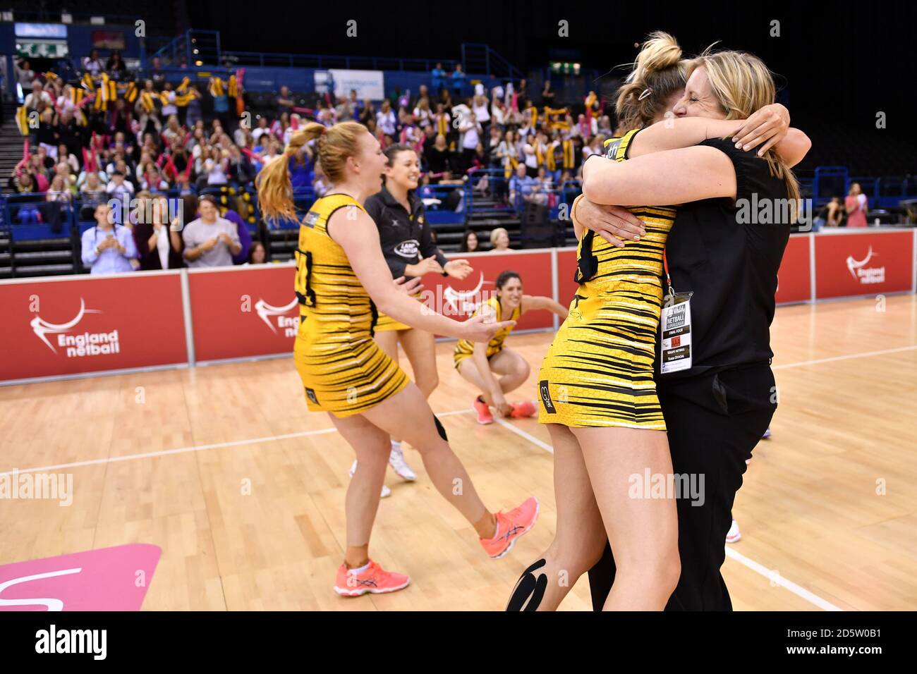 Wasps Netball celebrate after winning the Grand Final between ...