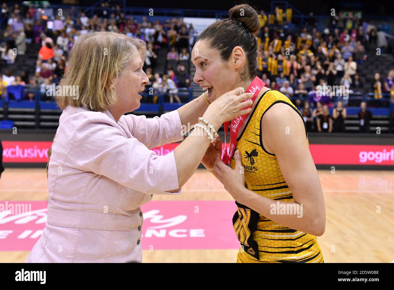 Wasps Netball players and coaching staff are presented with their ...
