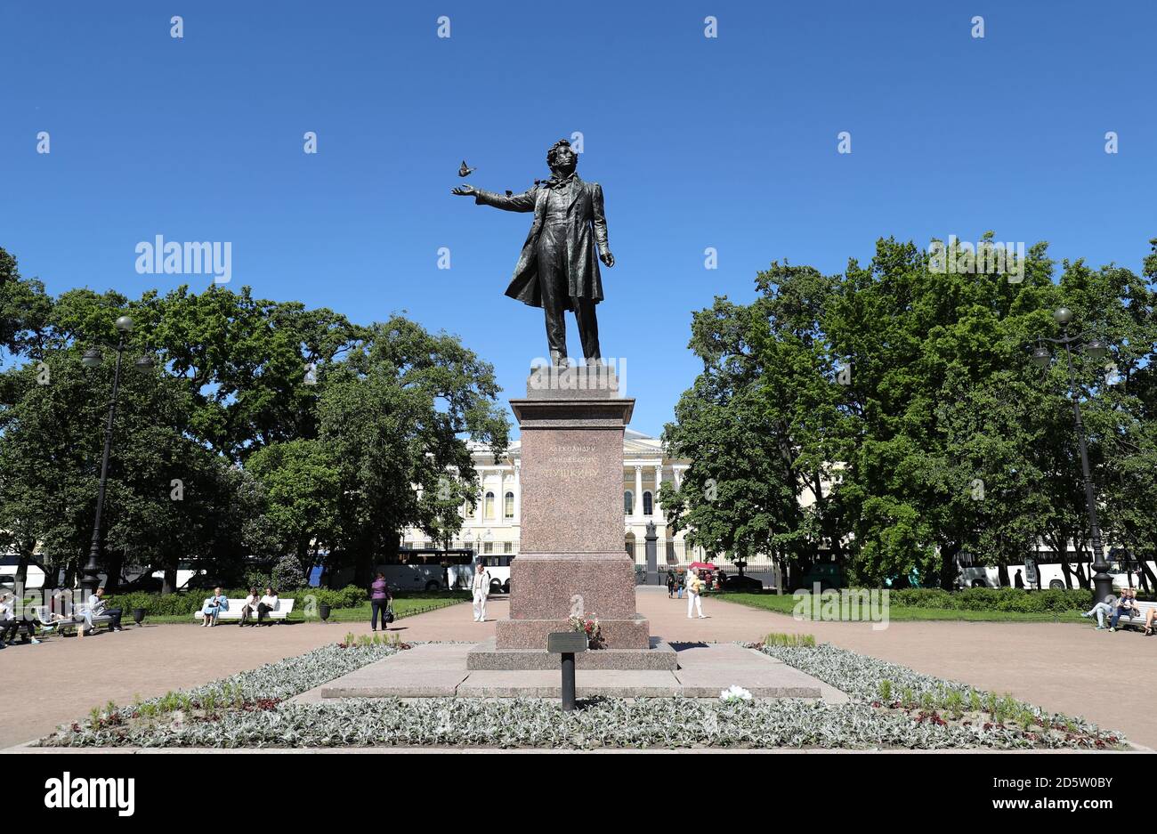 Monument to Russian Poet Alexander Pushkin Stock Photo - Alamy
