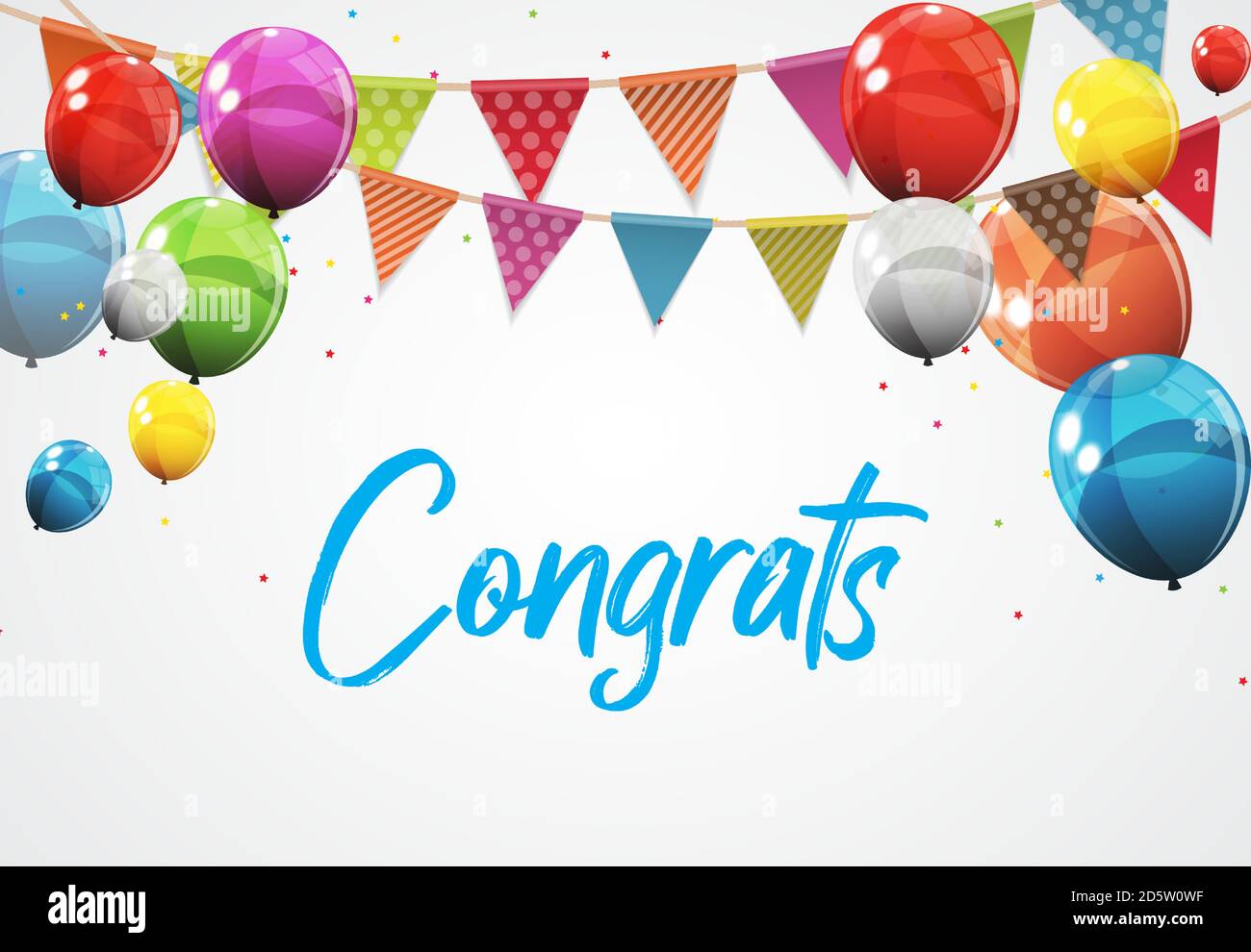 Congratulations abstract design template background. Vector ...