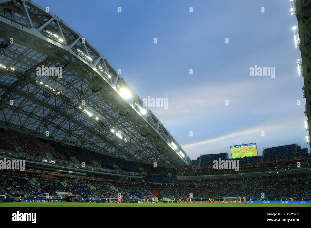 General view of the Fisht Olympic Stadium during the match Stock Photo ...