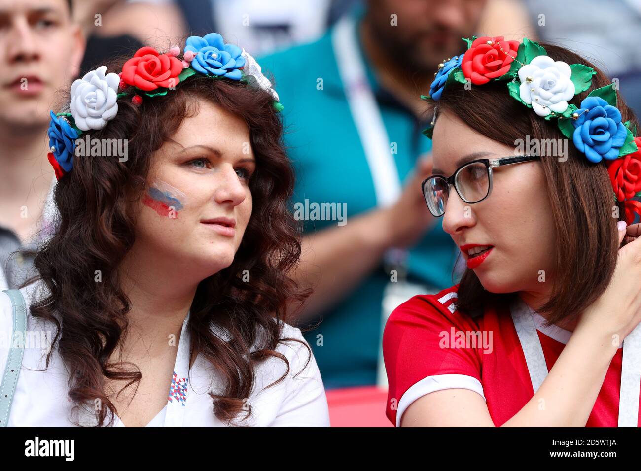 Russia fans in the stands Stock Photo - Alamy