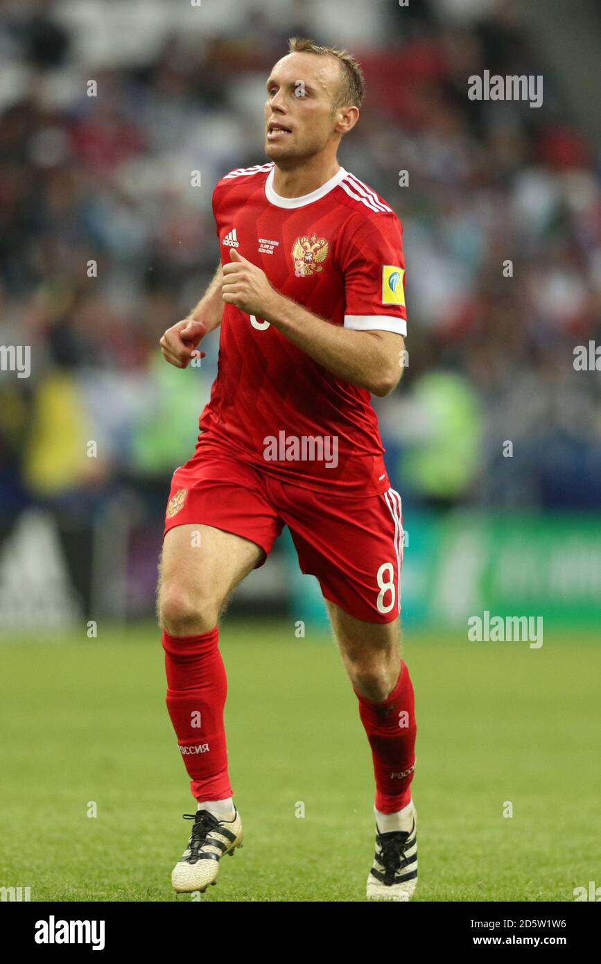 Russia's Denis Glushakov Stock Photo - Alamy