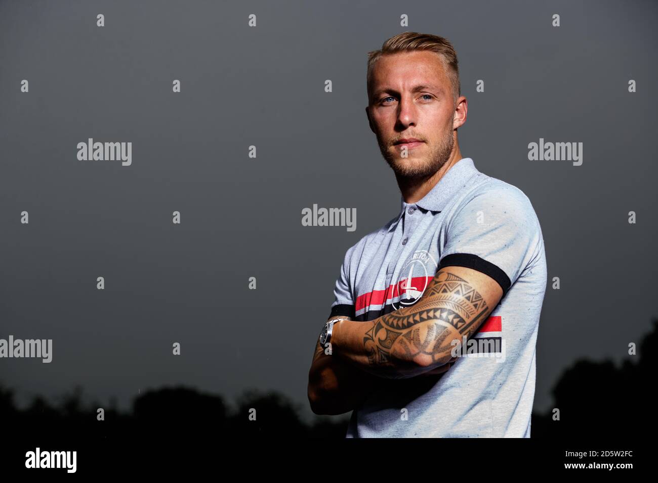 Charlton Athletic's Chris Solly poses for a photograph after the end of ...
