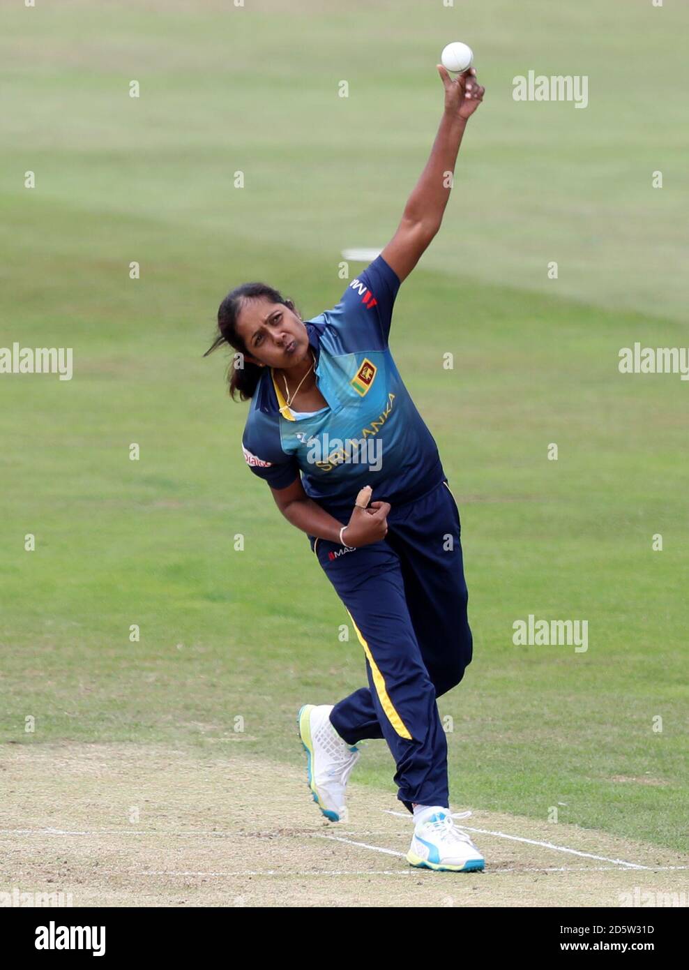Sri Lanka's Inoka Ranaweera bowls Stock Photo - Alamy