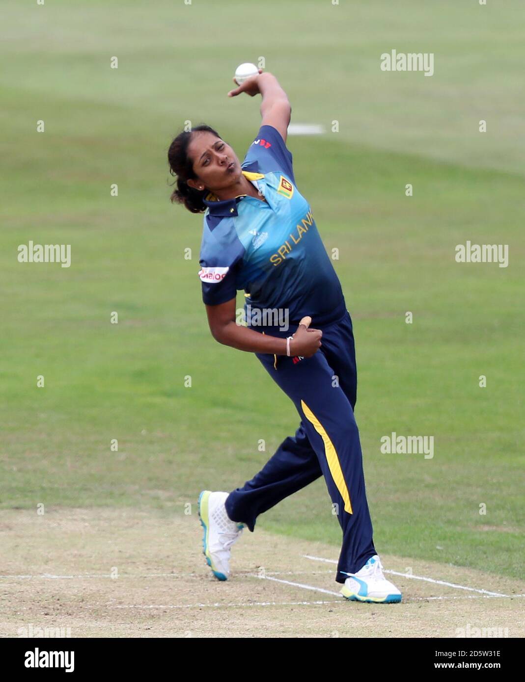 Sri Lanka's Inoka Ranaweera bowls Stock Photo - Alamy