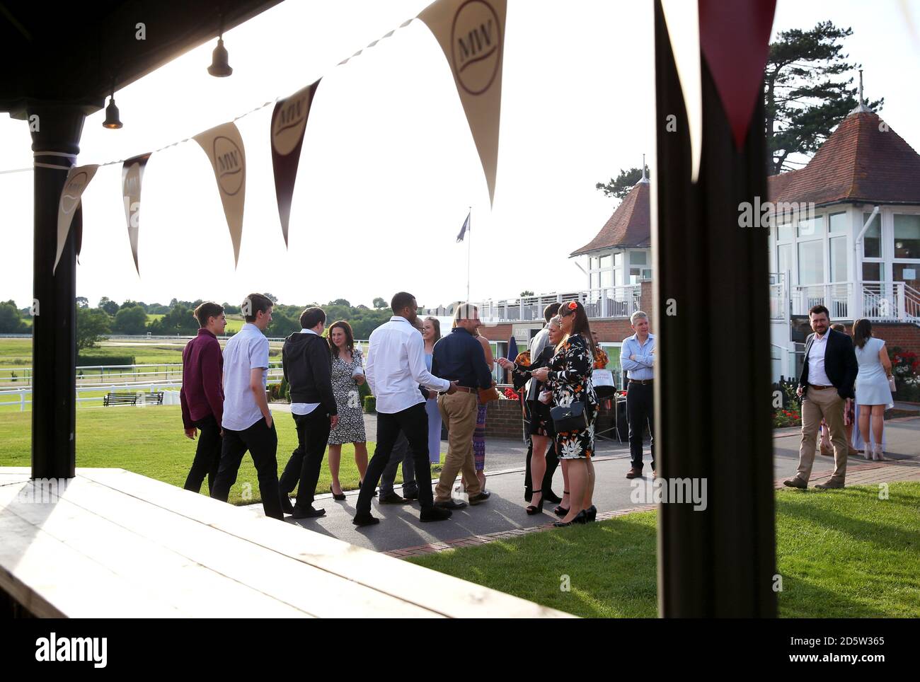 Guests enjoying the MW Solicitors Summer Party held at Lingfield Park ...