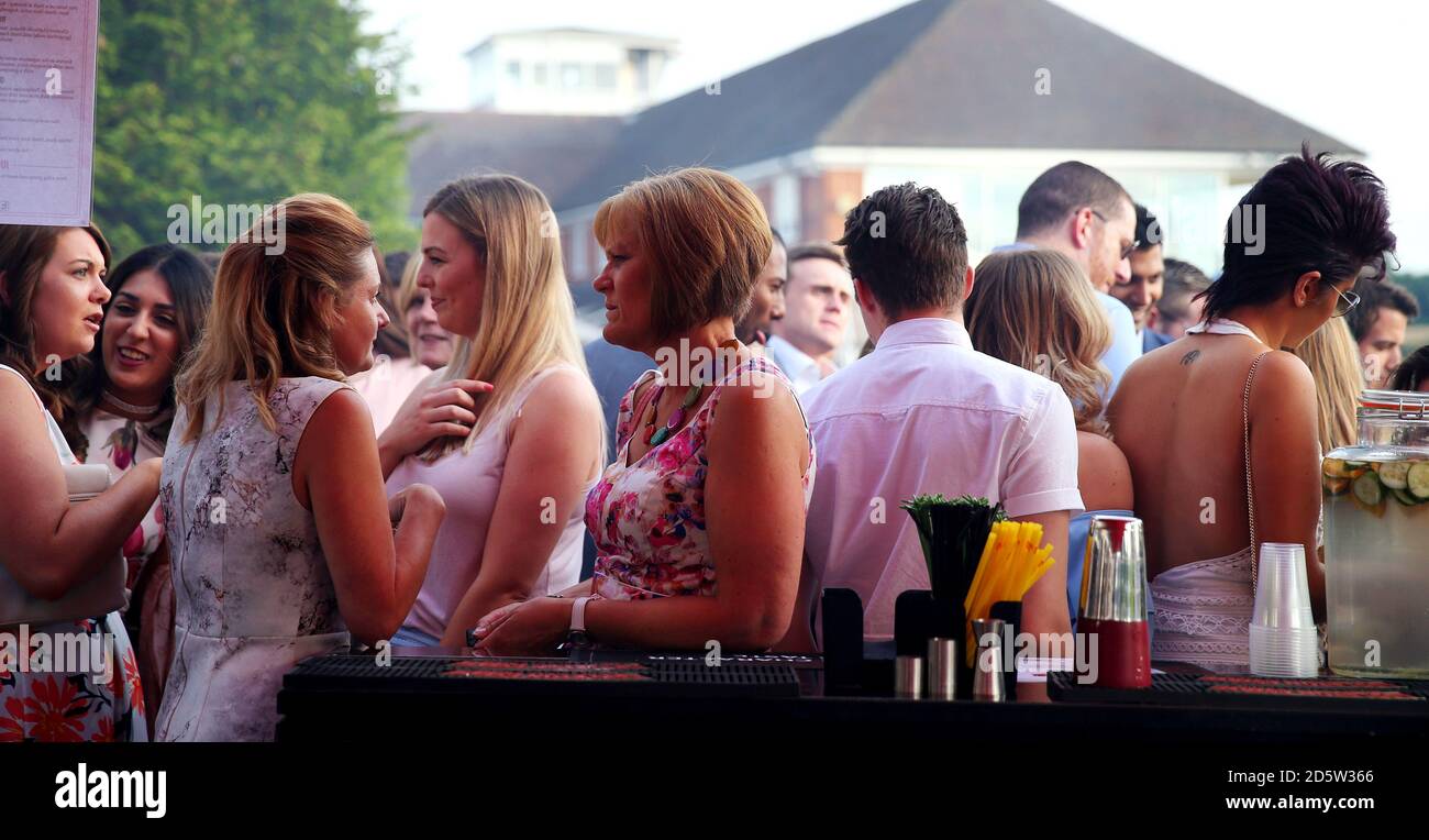 Guests enjoying the MW Solicitors Summer Party held at Lingfield Park ...