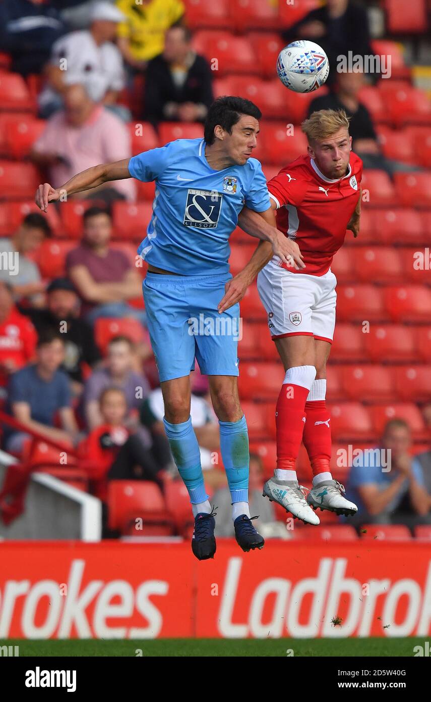 Coventry City's Peter Vincenti battles for the ball Stock Photo - Alamy