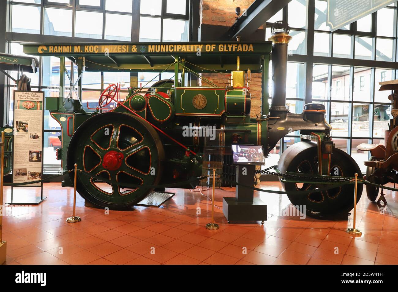 ISTANBUL, TURKEY - SEPTEMBER 20, 2020: 1928 Marshall Steam Roller ...