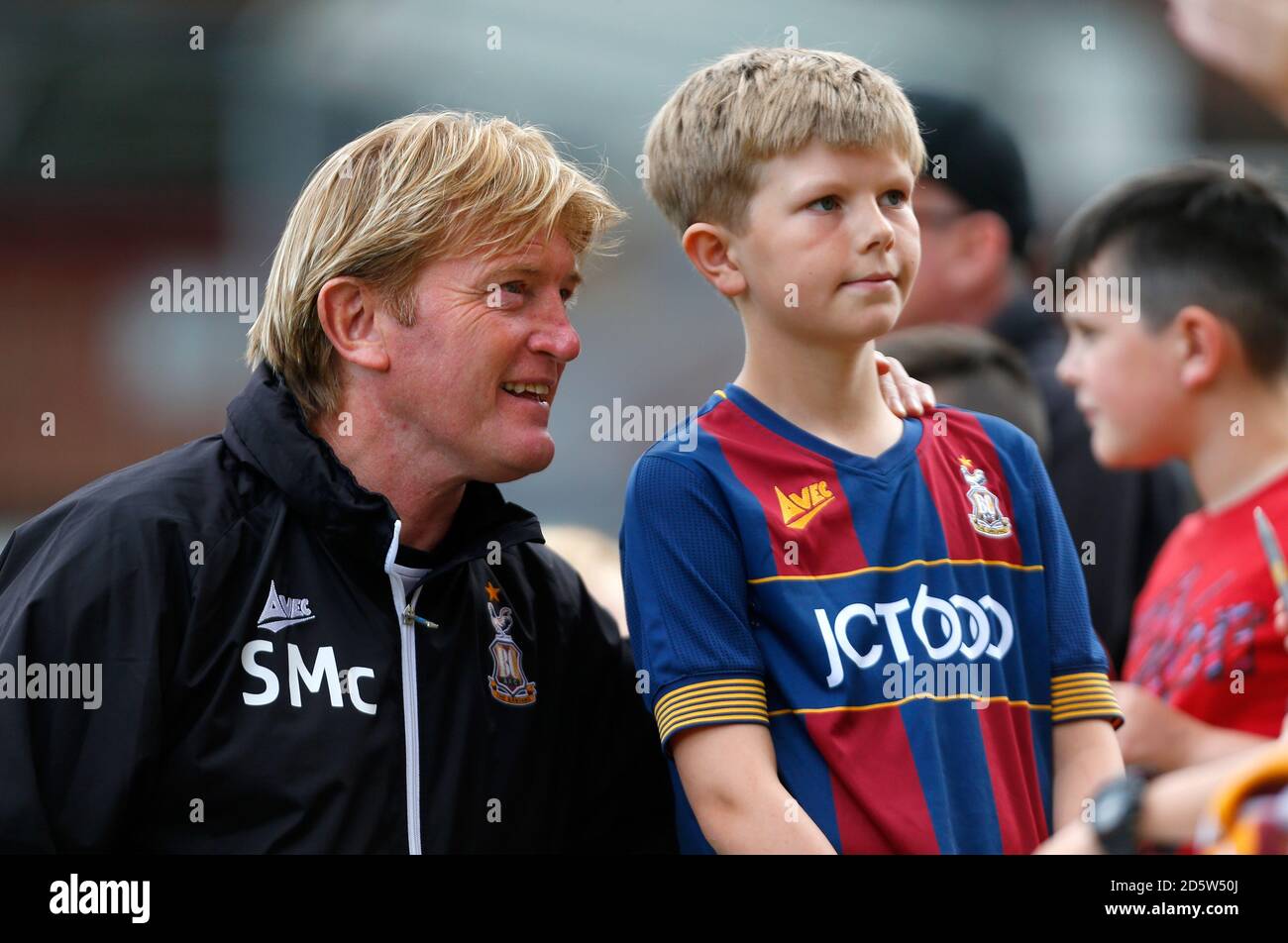 Bradford City's Manager Stuart McCall poses for a photograph with a ...