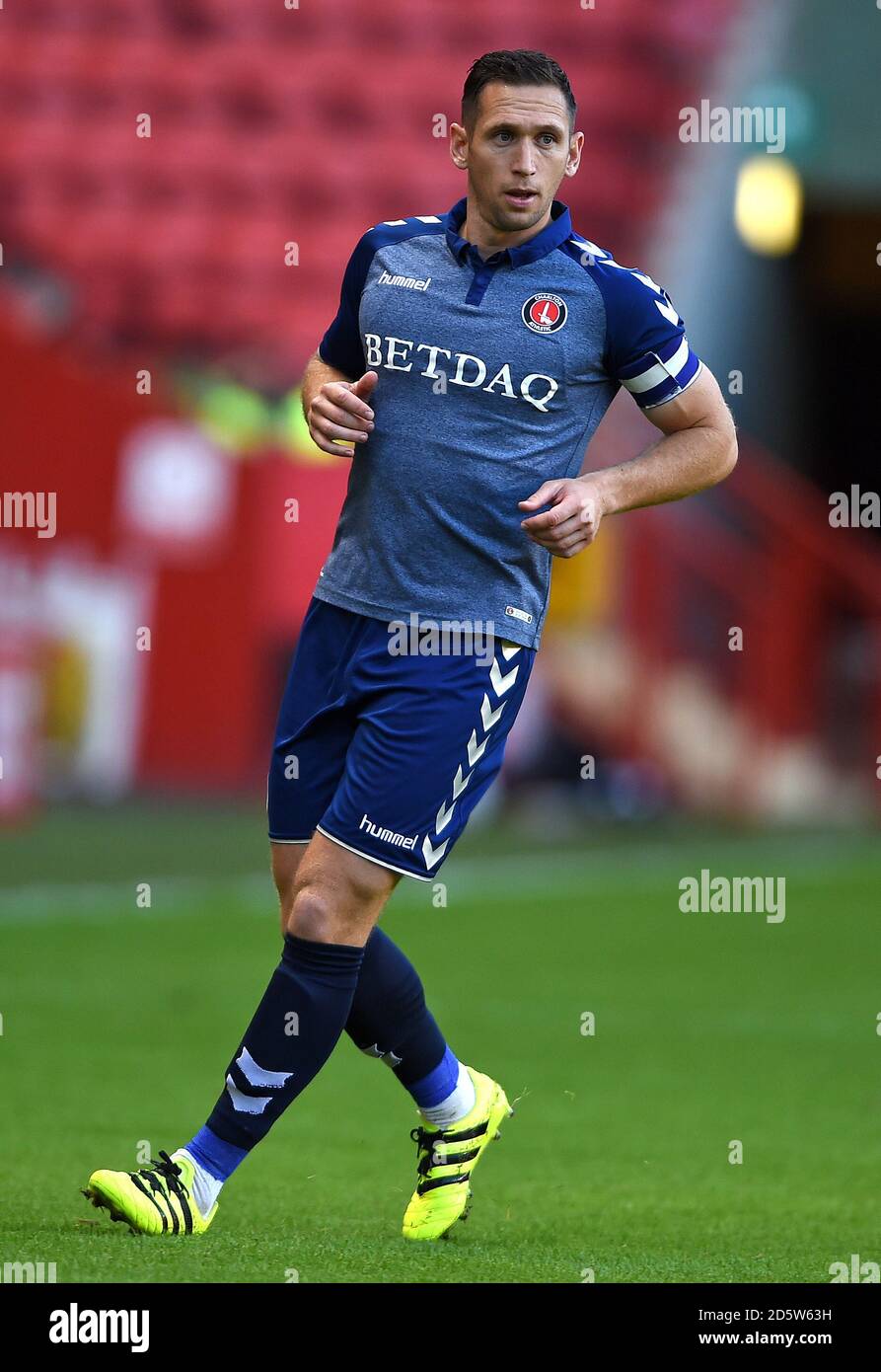 Charlton Athletic's Andrew Crofts Stock Photo - Alamy