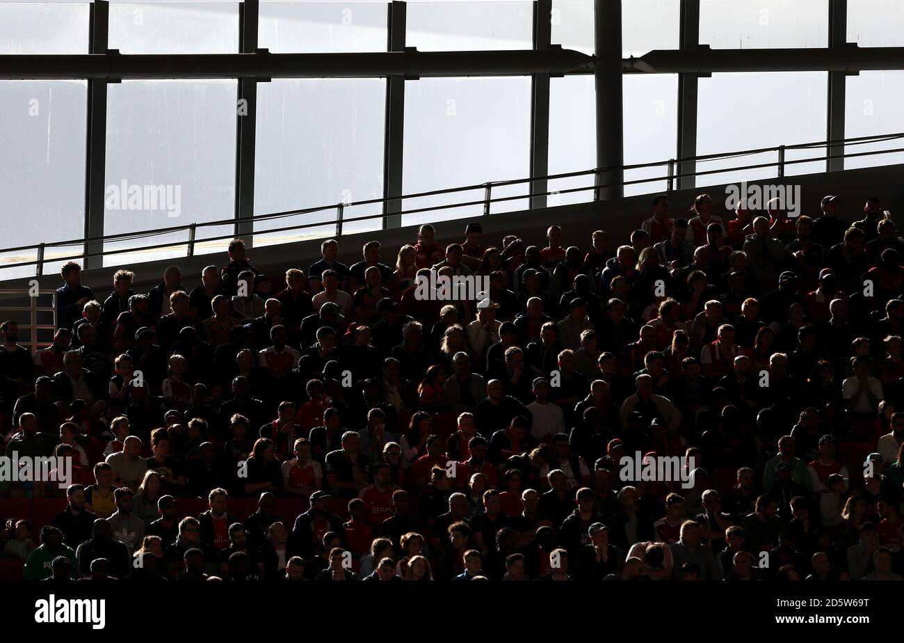 A general view of fans in the stands Stock Photo - Alamy